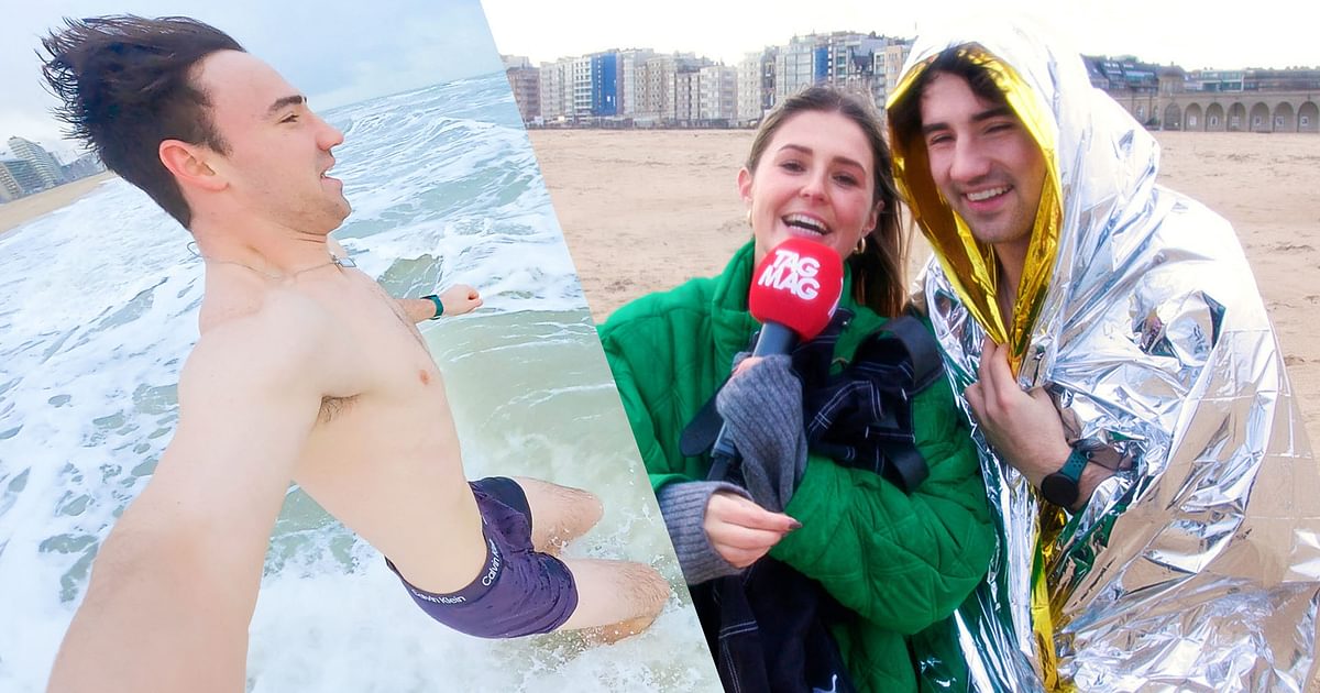 Het ijskoude zeewater trotseren! | TAGMAG